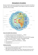 AQA GCSE Geography 3.1.1.3 Atmospheric Circulation (1 lesson) | Teaching Resources