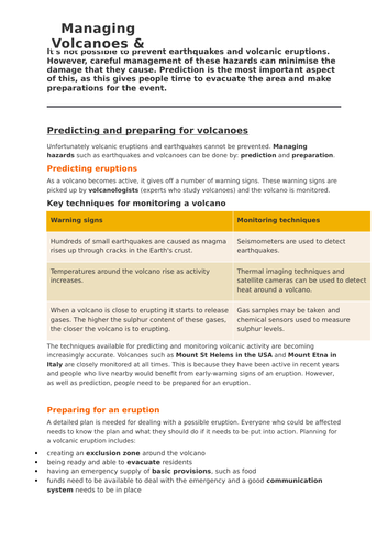 AQA GCSE Geography 3.1.1 FULL UNIT; Natural Hazards | Teaching Resources