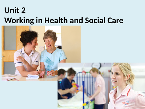 Health and Social Care - Unit 2 student workbooks and teacher ...