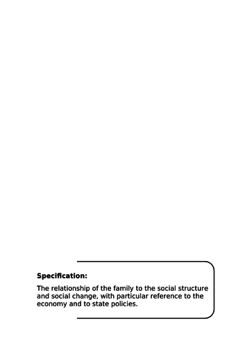 A-level Sociology - Families bundle | Teaching Resources