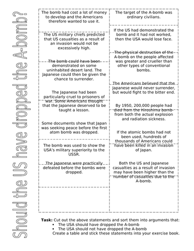 Should the US have dropped the A-bomb? | Teaching Resources