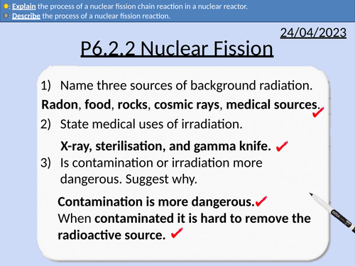 GCSE OCR Physics: P6 Radiation | Teaching Resources