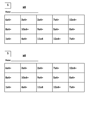 Mastery Approach to Times Tables tests for Year 3 | Teaching Resources