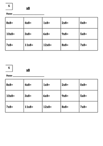 Mastery Approach to Times Tables tests for Year 3 | Teaching Resources