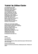 Unseen Poetry - 'Catrin' by Gillian Clarke | Teaching Resources