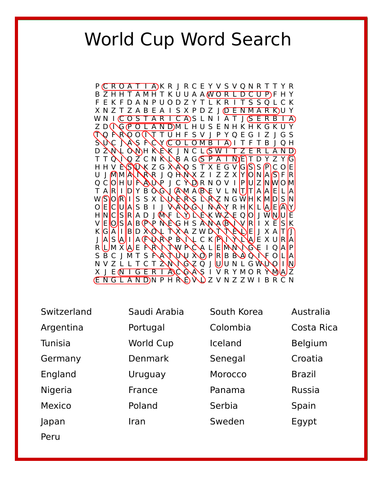 World Cup Activities | Teaching Resources