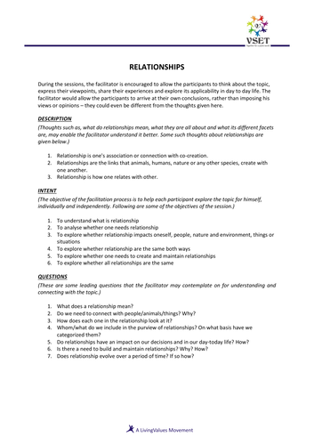 Relationships | Teaching Resources