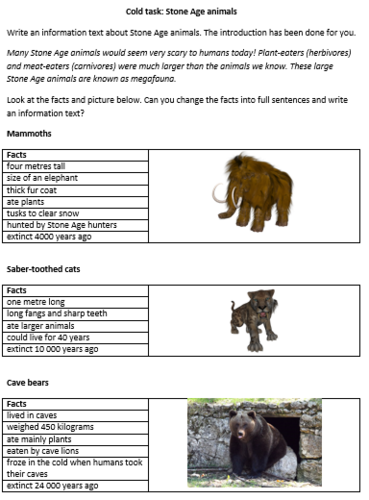 Stone Age | Teaching Resources