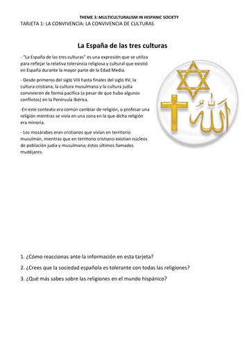 New Spanish A Level: Paper 3 (Speaking). Discussion cards. Perfect for ...