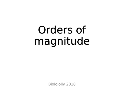 Standard form and orders of magnitude lesson | Teaching Resources