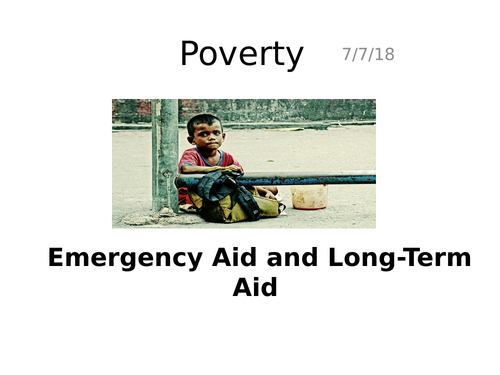 Long Term Aid and Short Term Aid | Teaching Resources