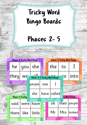 Phonics Tricky Word Bingo | Teaching Resources