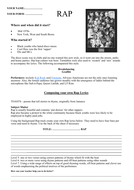 Rap Worksheet PDF format | Teaching Resources