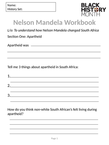Nelson Mandela | Teaching Resources