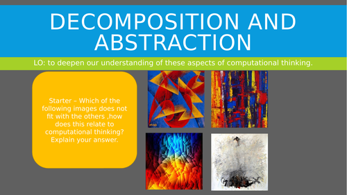Computational Thinking - Decomposition and Abstraction | Teaching Resources Computational Thinking - Decomposition and Abstraction | Teaching Resources