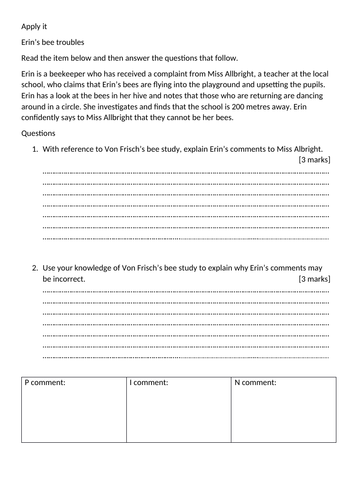 Human vs Animal Communication. AQA Psychology | Teaching Resources