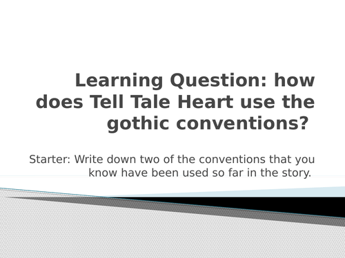 Lesson three - Conventions | Teaching Resources