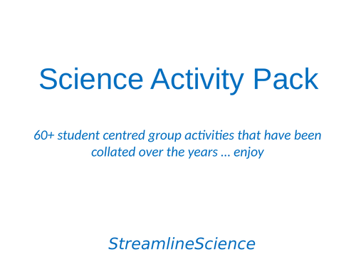 Science Activity Pack | Teaching Resources