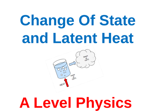 Change of State and Latent Heat - A level physics lesson plan and ...