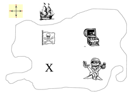 Pirate Treasure Map - Practising compass directions and instructions ...