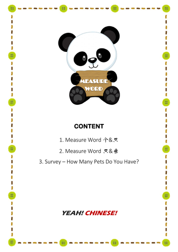 Important Measure Words '个', '只' & '条'_Mandarin Chinese | Teaching ...