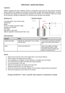 Specific heat capacity required practical model answer AQA 9-1 ...