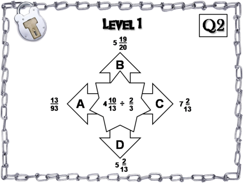 Dividing Mixed Numbers Activity: Escape Room Math Game | Teaching Resources