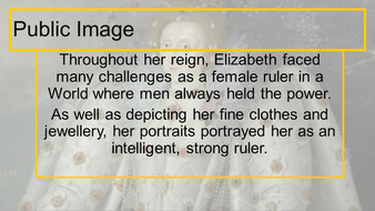 Queen Elizabeth I - Classroom Display Slides | Teaching Resources
