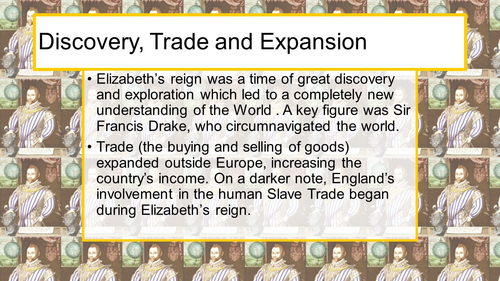 Queen Elizabeth I - Classroom Display Slides | Teaching Resources