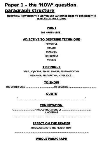GCSE English Language - Terminology SOW | Teaching Resources