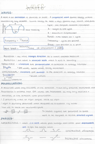 AS AQA A-Level Physics Notes | Teaching Resources