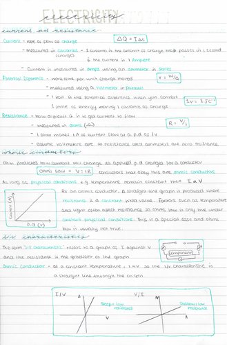 AS AQA A-Level Physics Notes | Teaching Resources