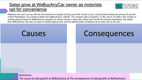 Business Growth Starter: A Level Economics; A Level Business; GCSE ...