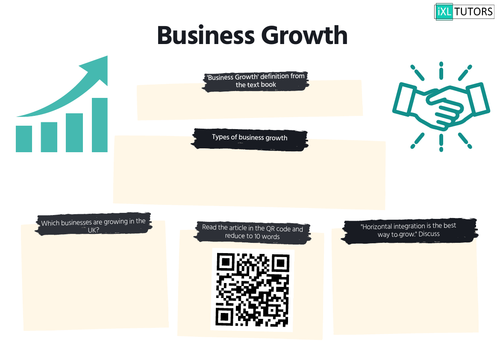 Business Growth Starter: A Level Economics; A Level Business; GCSE ...