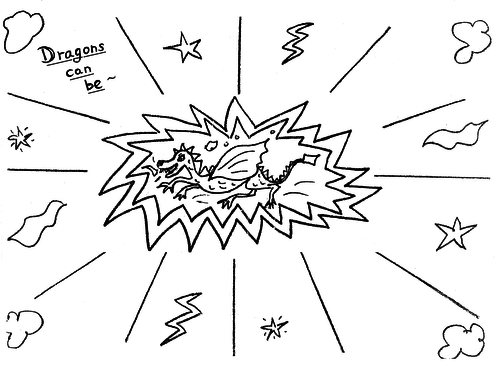 Dragons can be... Word-bank building sheet for dragon descriptions (Ys ...