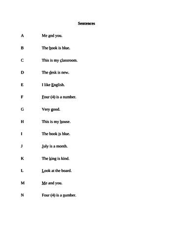Learning English: Workbook 1 | Teaching Resources