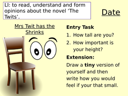 'The Twits' Four-Week Scheme of Work | Teaching Resources