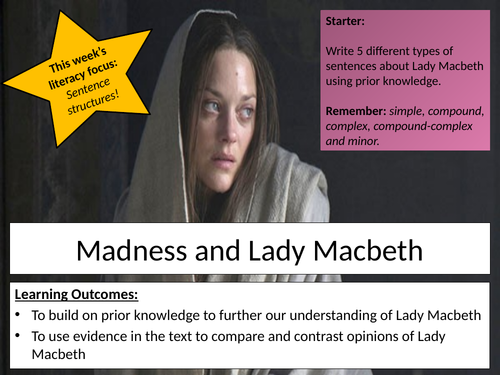 GSCE Madness and Lady Macbeth | Teaching Resources