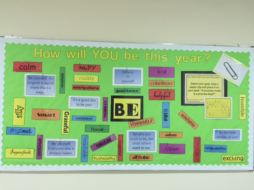 Business Display: How will YOU be this year? | Teaching Resources