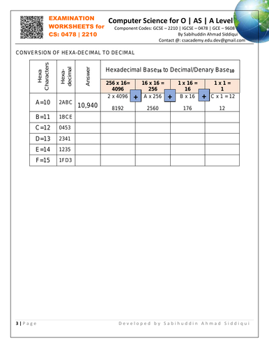 Exam Worksheet: Computer Science for IGCSE | GCSE (0478 | 2210) Page 3 ...
