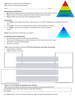 IGCSE PE (spec 2018) 10.2: The sports development pyramid | Teaching ...