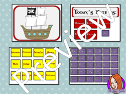 Pirate Classroom Calendar Display | Teaching Resources