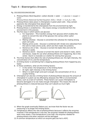 Bioenergetics Paper 1 NEW AQA 9-1 GCSE BIOLOGY ALL POSSIBLE QUESTIONS ...