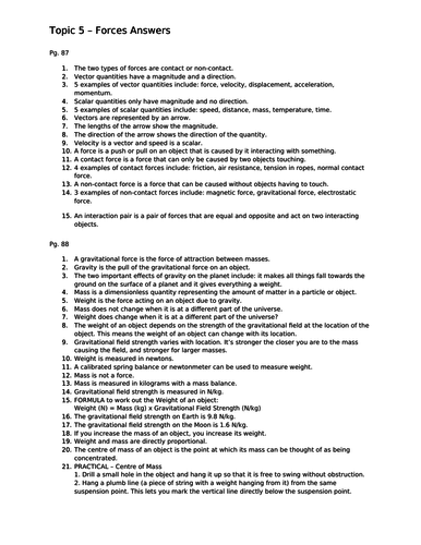Forces Paper 2 NEW AQA 9-1 GCSE PHYSICS ALL POSSIBLE QUESTIONS ...