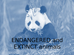Endangered and Extinct Animals - research and campaign leaflets ...