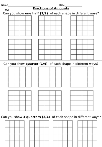 Year 2 Fractions | Teaching Resources