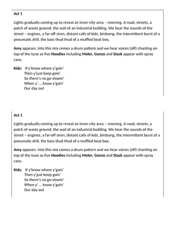 Our Day Out (2009) - The Musical | Teaching Resources