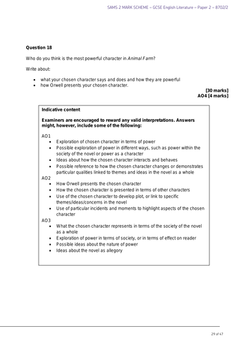 Animal Farm GCSE Revision - Part 2 of 3 | Teaching Resources