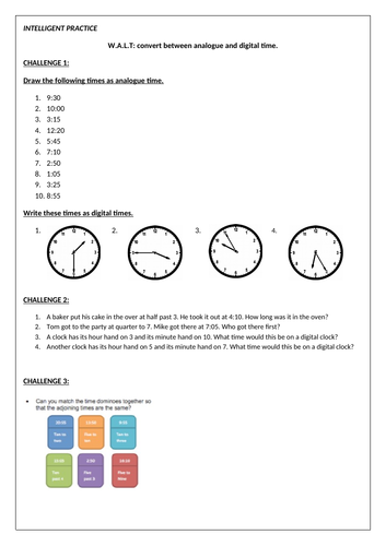 Year 4 time weekly plan | Teaching Resources