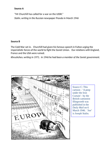 Cold War 1945-49 | Teaching Resources